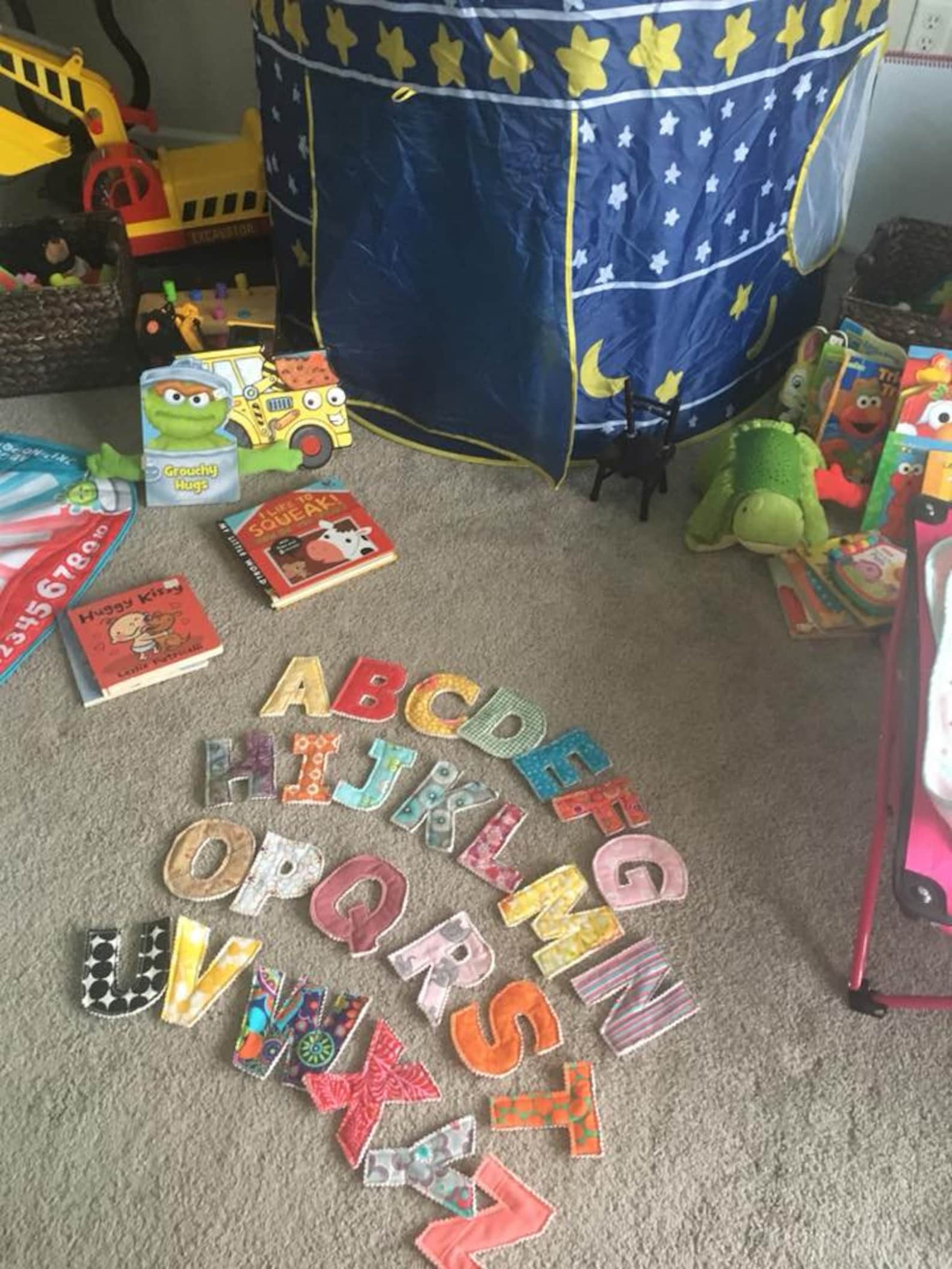 Magnetic Fabric Alphabet Letters Fabric and Fun With ABC - Etsy