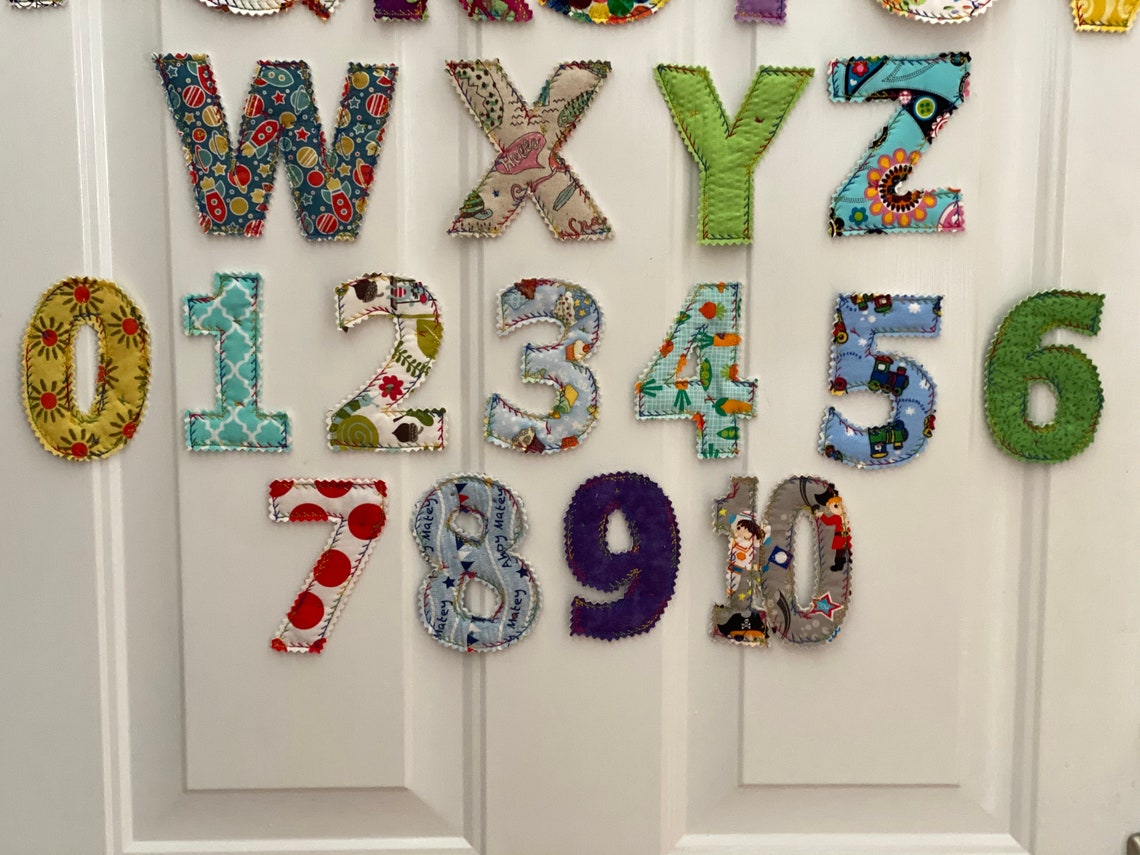 Fabric Numbers 0-10, Fabric, Magnetic - Etsy
