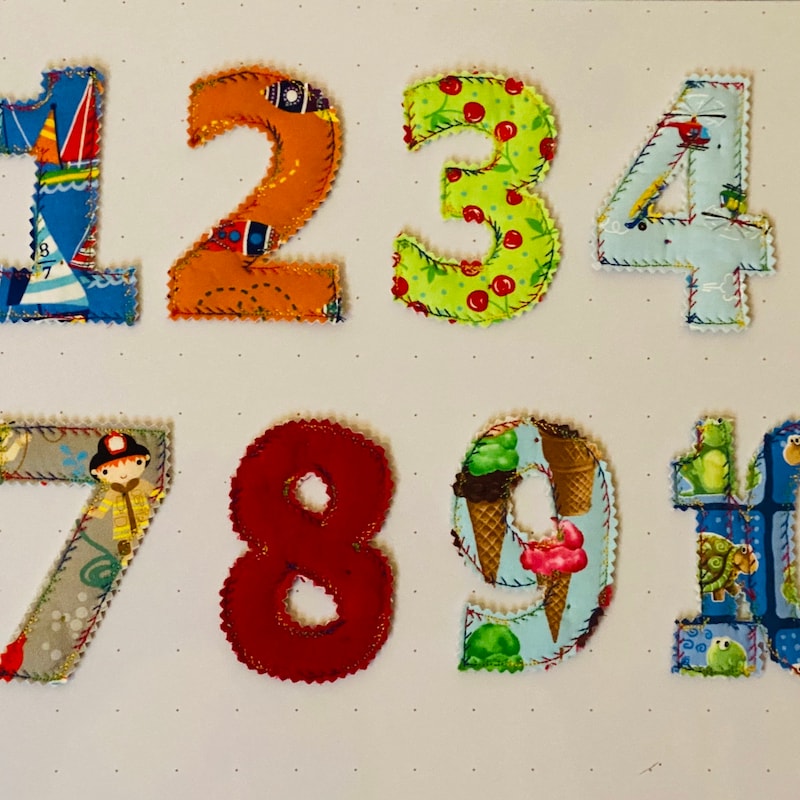 Fabric Numbers - Etsy