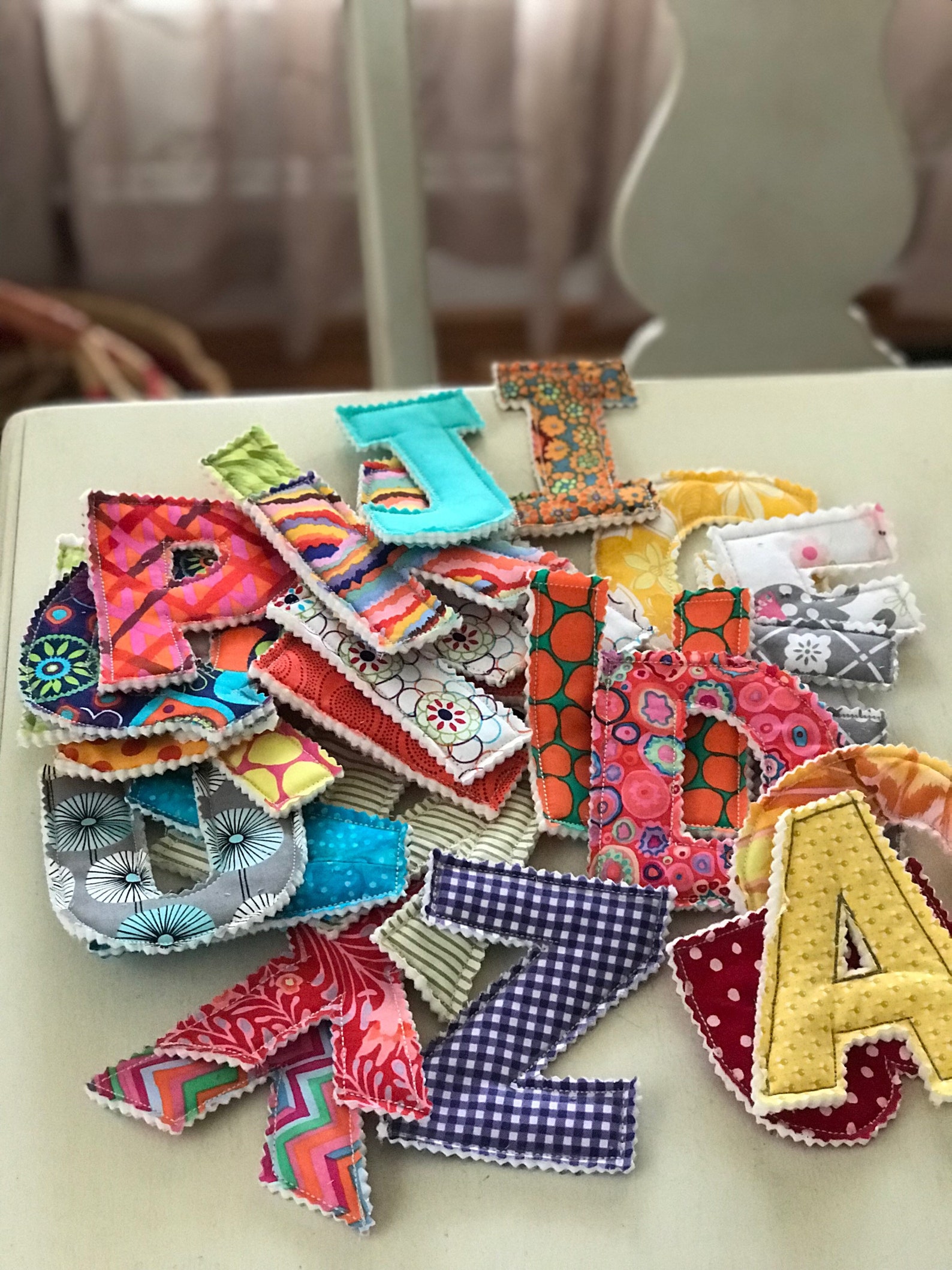 Magnetic Fabric Alphabet Letters Fabric and Fun With ABC - Etsy