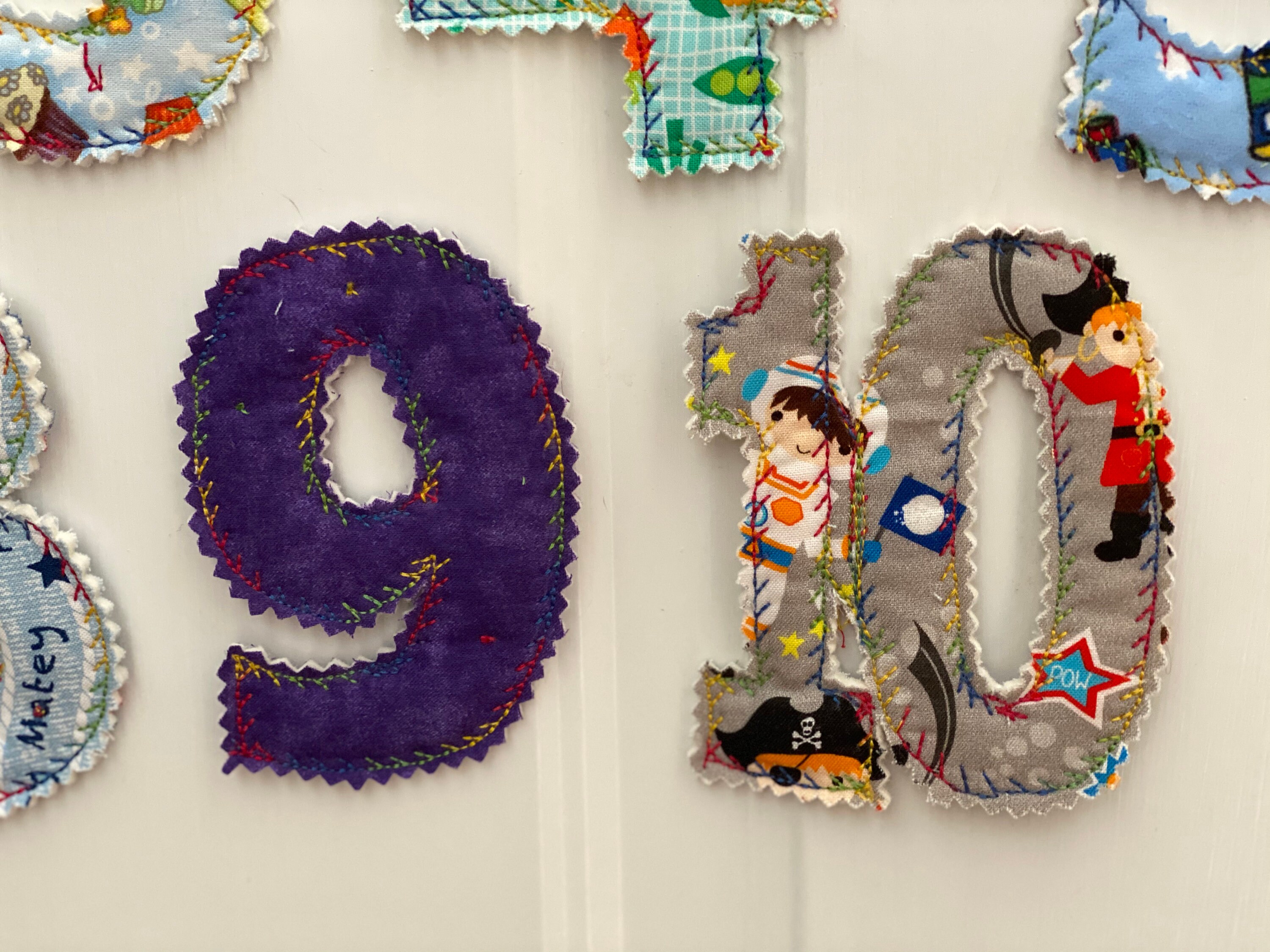 Fabric Numbers 0-10, Fabric, Magnetic - Etsy