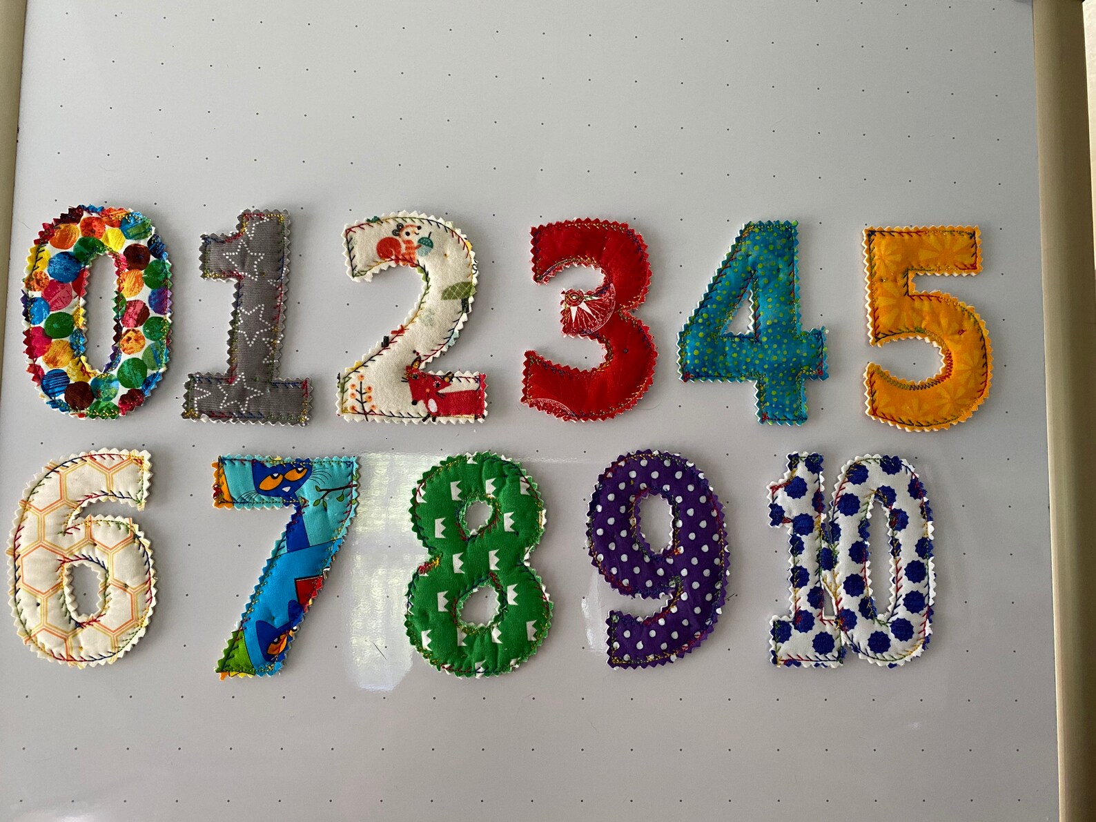 Fabric Numbers 0-10 Fabric Magnetic - Etsy