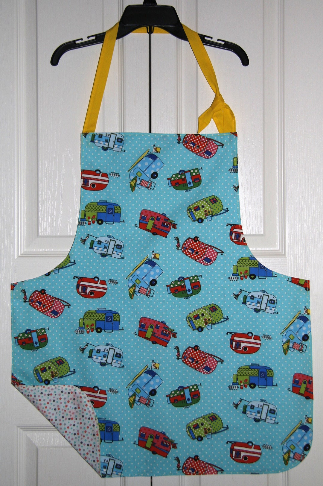 Retro Travel Trailer Adult Apron With Pocket, Reversible - Etsy