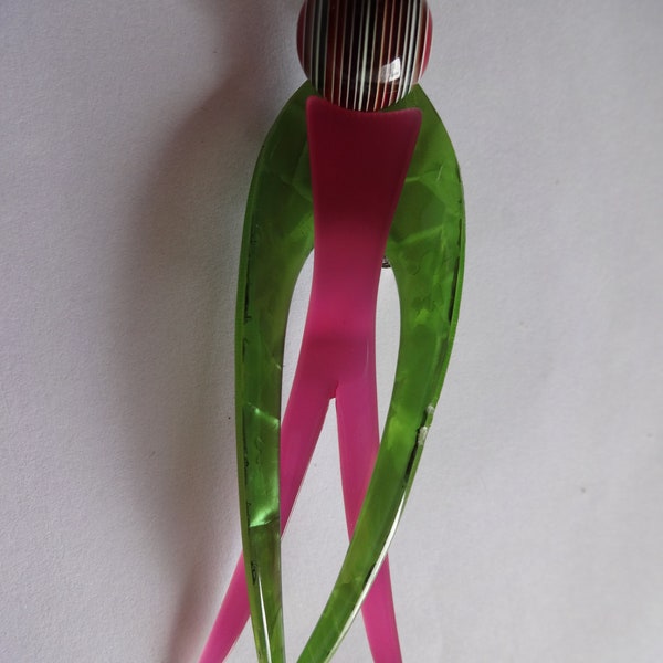 Reduced Vintage Signed Lea Stein Clown Brooch/pin - Etsy