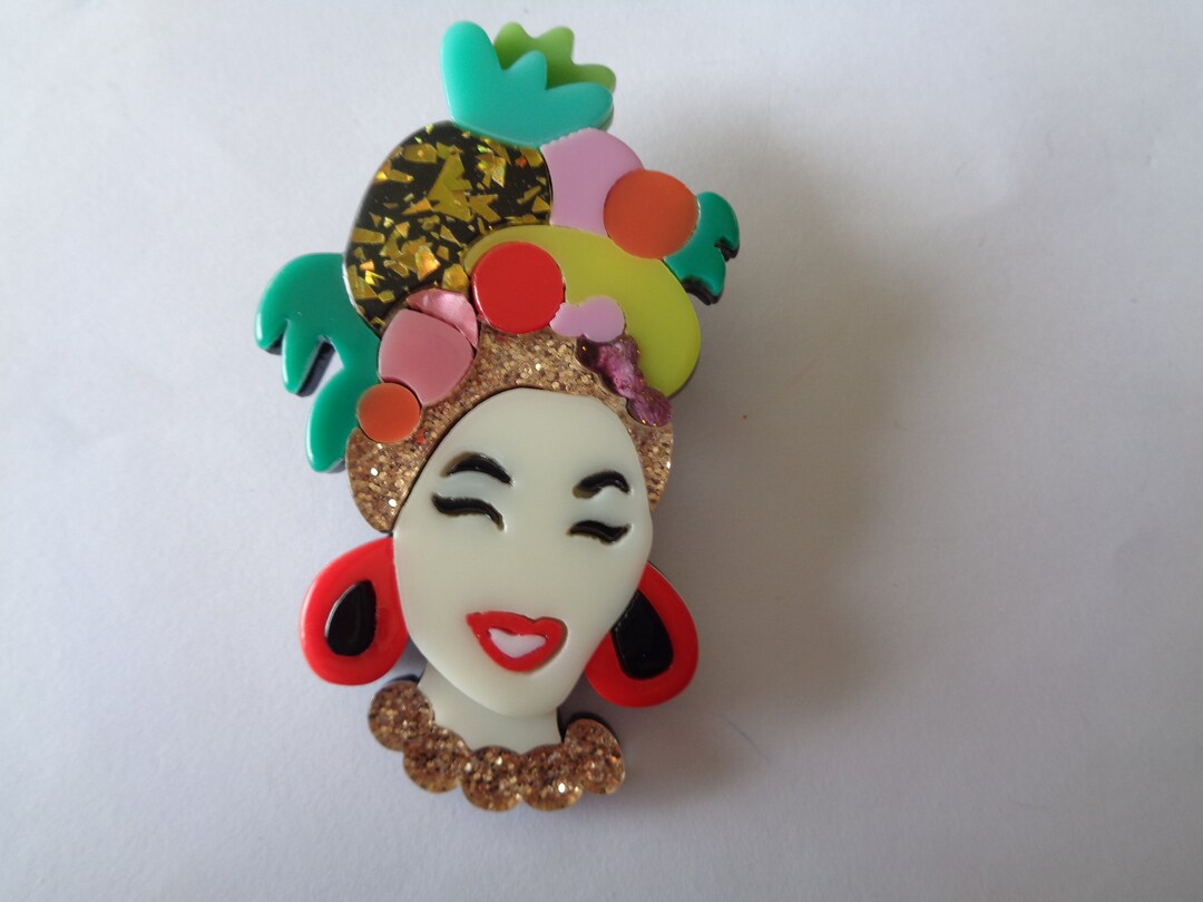Plastic Carmen Miranda Brooch/pin - Etsy Australia