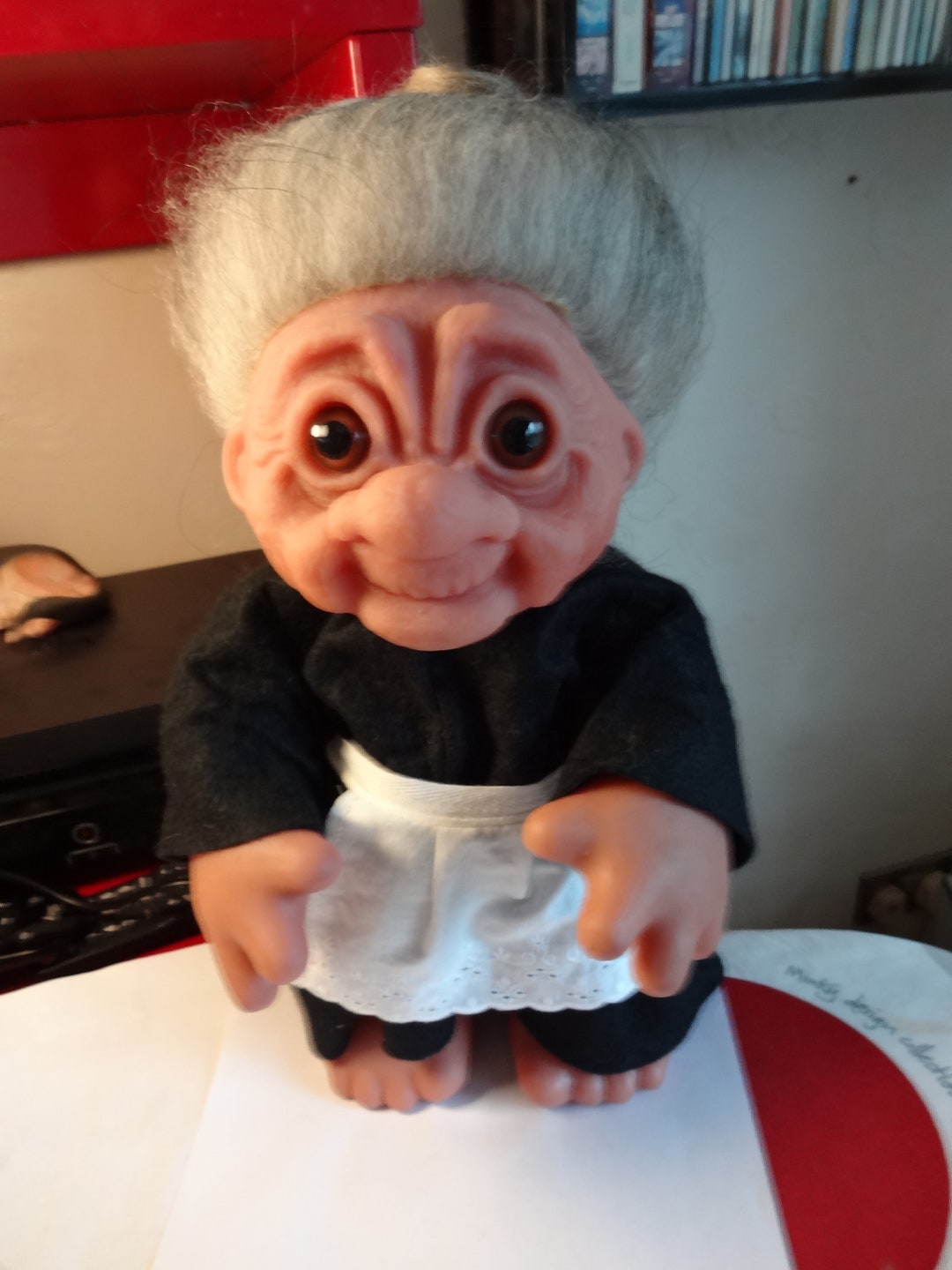 1984 Vintage Dam Grandma Troll Wearing Black Clothes Excellent ...