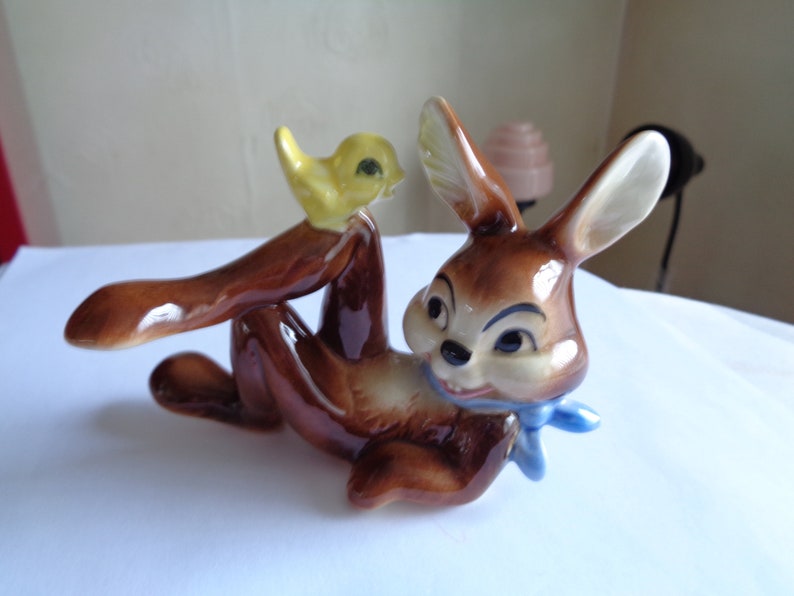 Vintage 1970s Rare Ceramic Goebel Comical Rabbit and Bird - Etsy