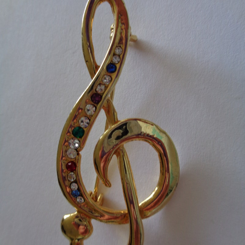 Treble Clef Pin - Etsy