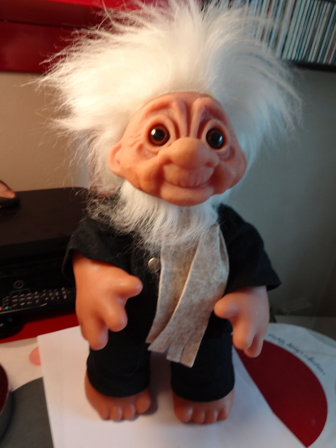 Vintage XL Dam Grandpa Troll Wearing Black Original Clothes in - Etsy