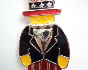 Uncle Sam Brooch - Etsy