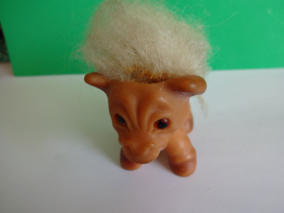 Rare 1964 Small Vintage Dam Troll Horse With White Hair VGC - Etsy