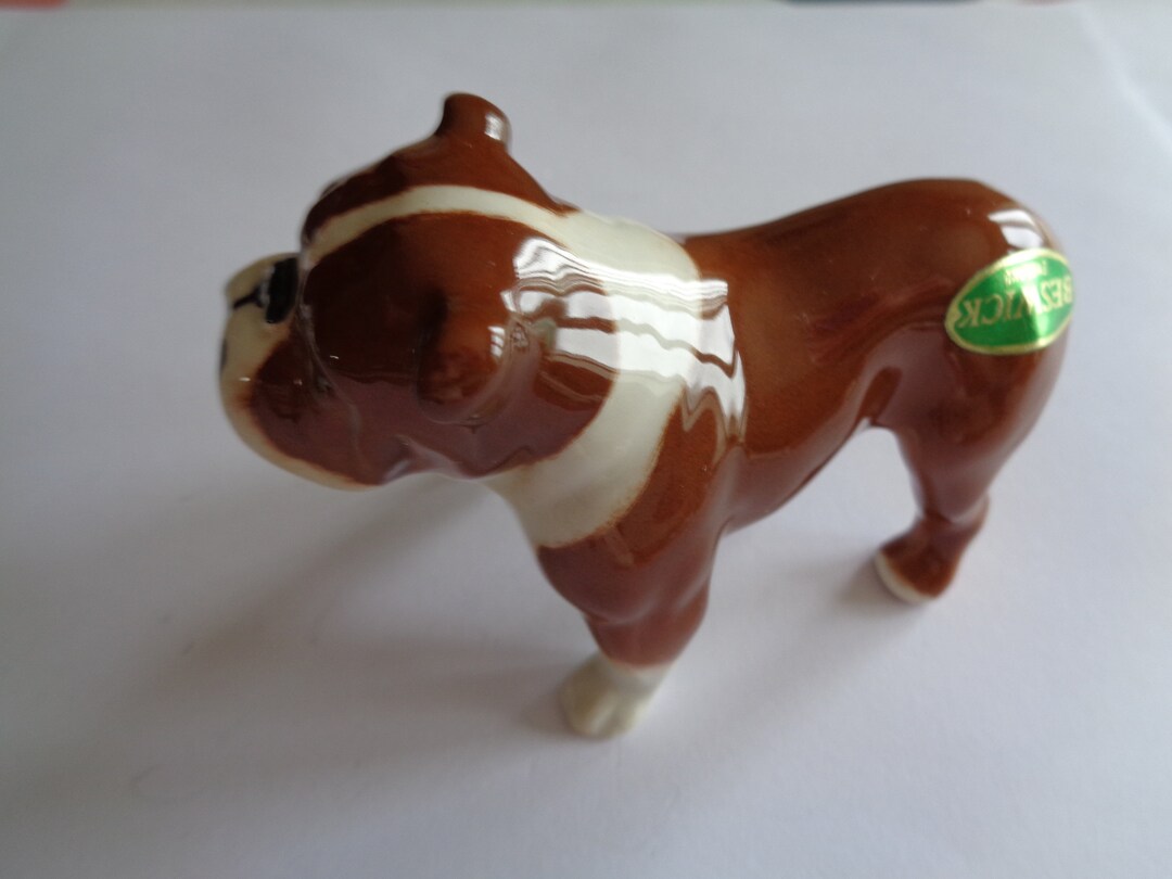 Vintage Beswick Standing Gloss Ceramic Bulldog - Etsy UK