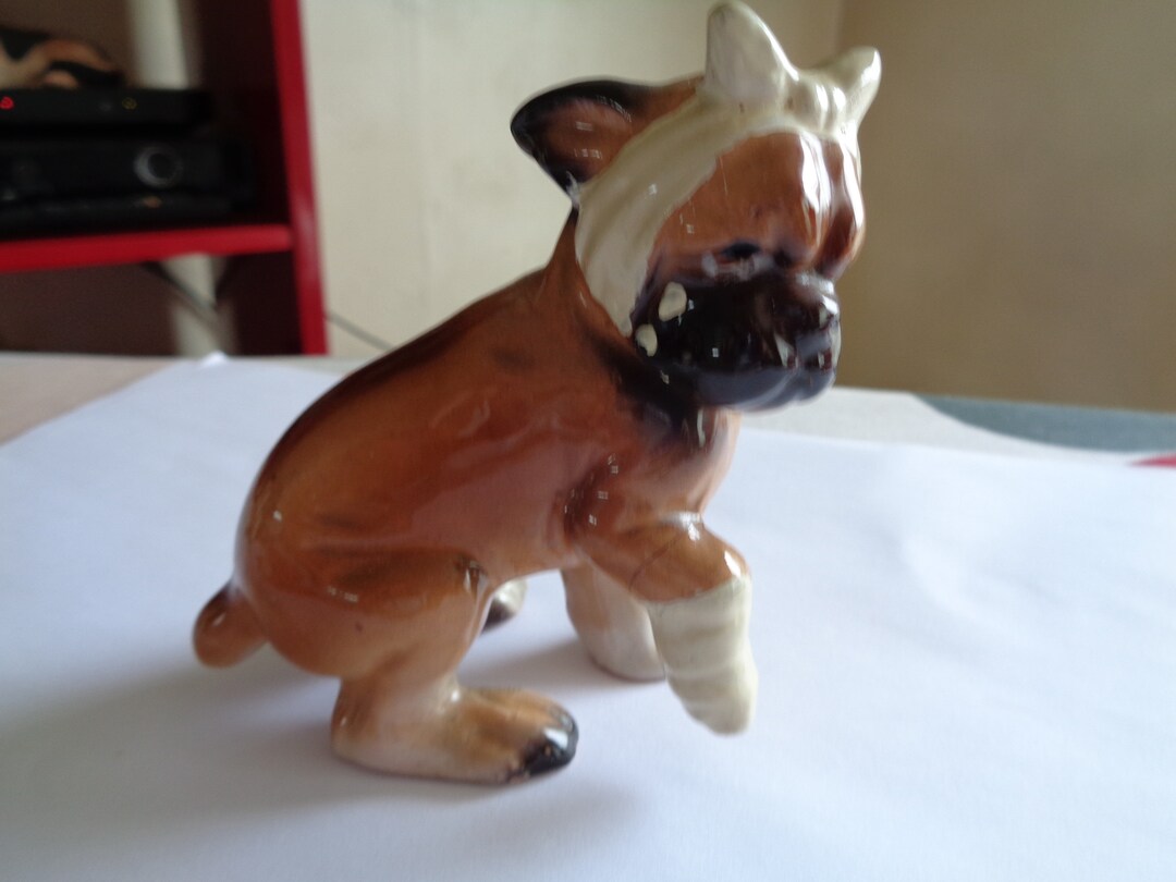 Vintage Made in Japan Ceramic Bandaged Boxer With Tears - Etsy