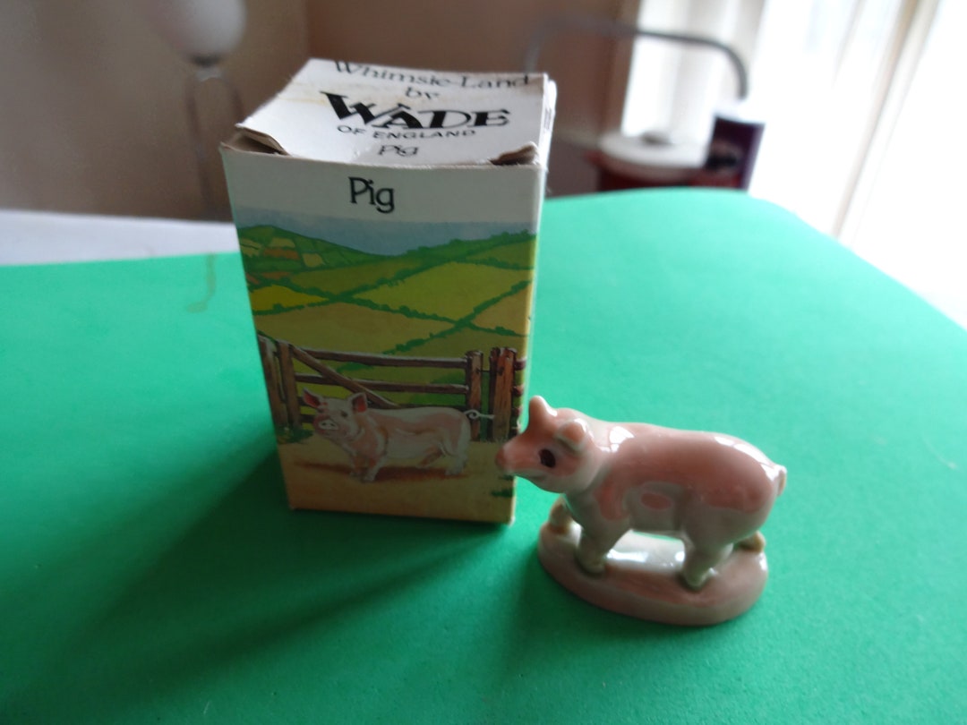 Vintage Unsigned Wade Ceramic Pig Boxed - Etsy