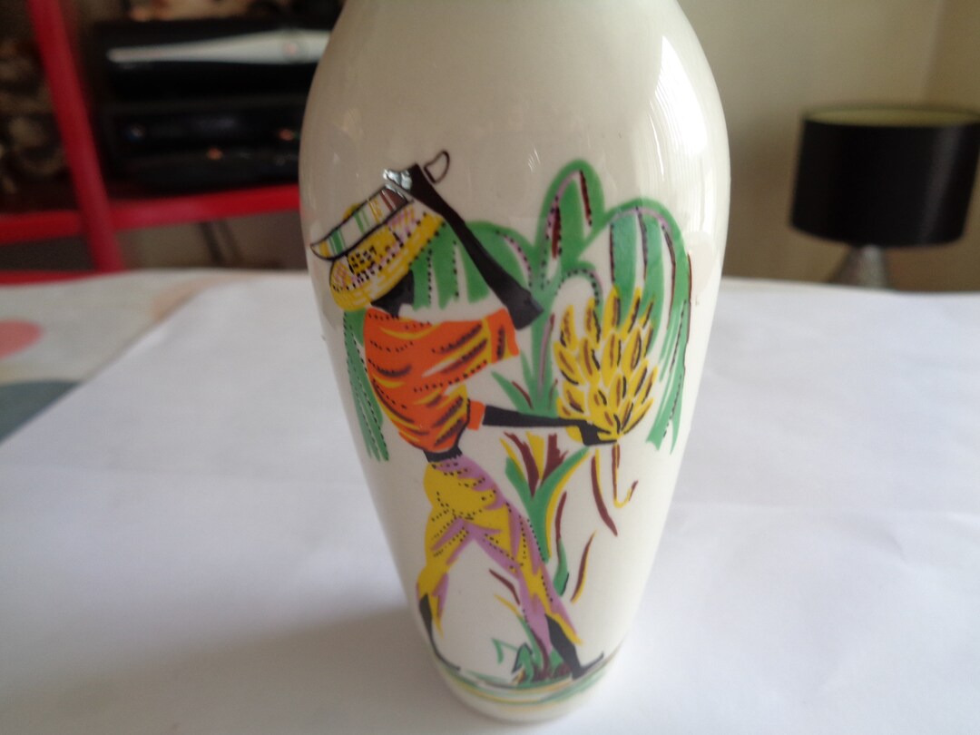 Vintage Signed Wade Ceramic Vase fruit Gatherers - Etsy