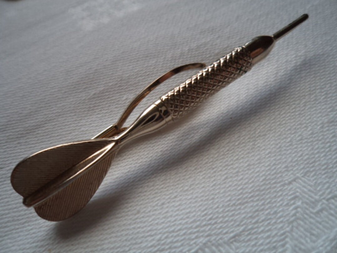 Vintage Signed Stratton Goldtone Dart Tie Pin - Etsy UK