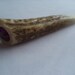 Vintage Unsigned Plastic Horn With Purple Rhinestone - Etsy
