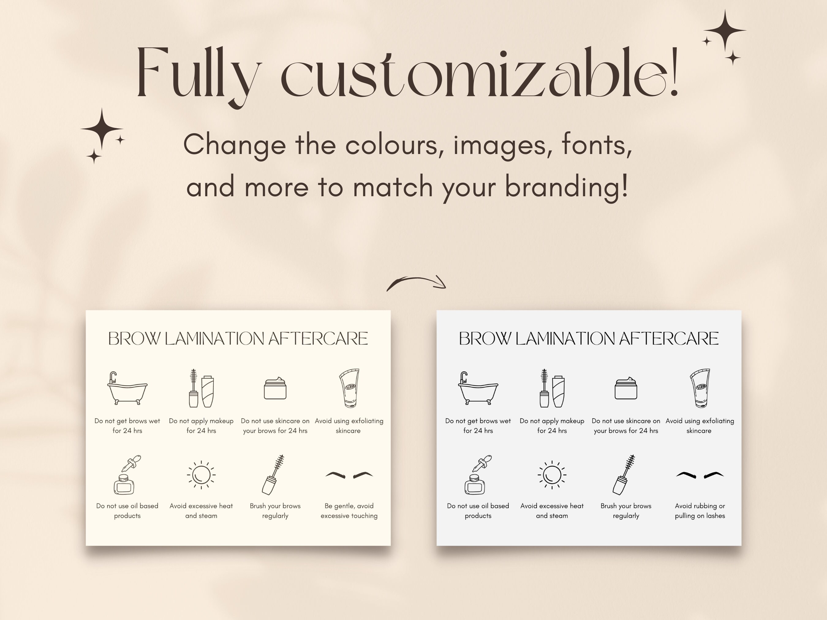 Aftercare Cards Skincare Template Esthetician Template Aftercare ...