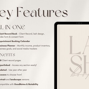 Lash Tech Client Record Book Appointment Calendar Business Planner ...
