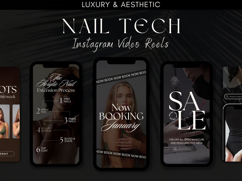 Instagram Reels Nail Technician Nail Tech Nail Templates Esthetician ...