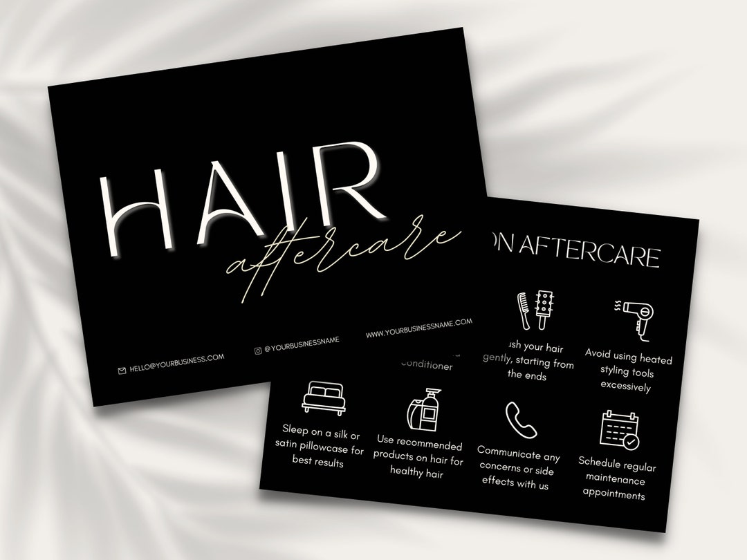 Hair Extensions Aftercare | Aftercare Instructions Salon | Esthetician ...