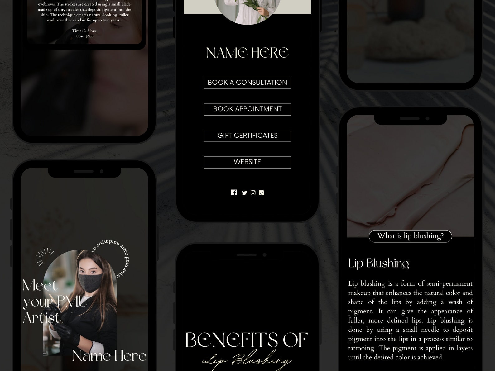 Permanent Makeup Artist PMU Bundle Branding Kit - Etsy