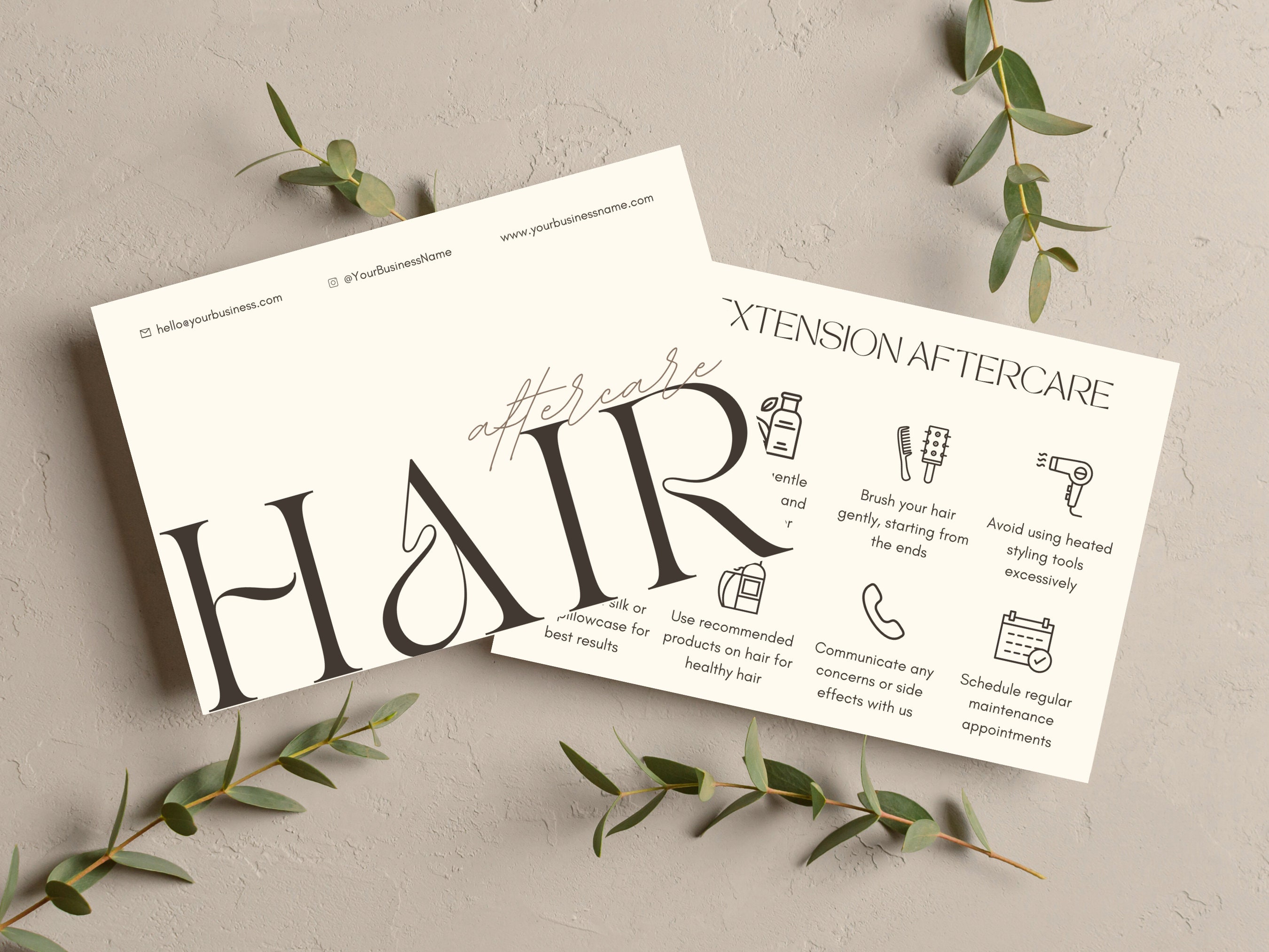 Hair Extensions Aftercare | Aftercare Instructions Salon | Esthetician ...