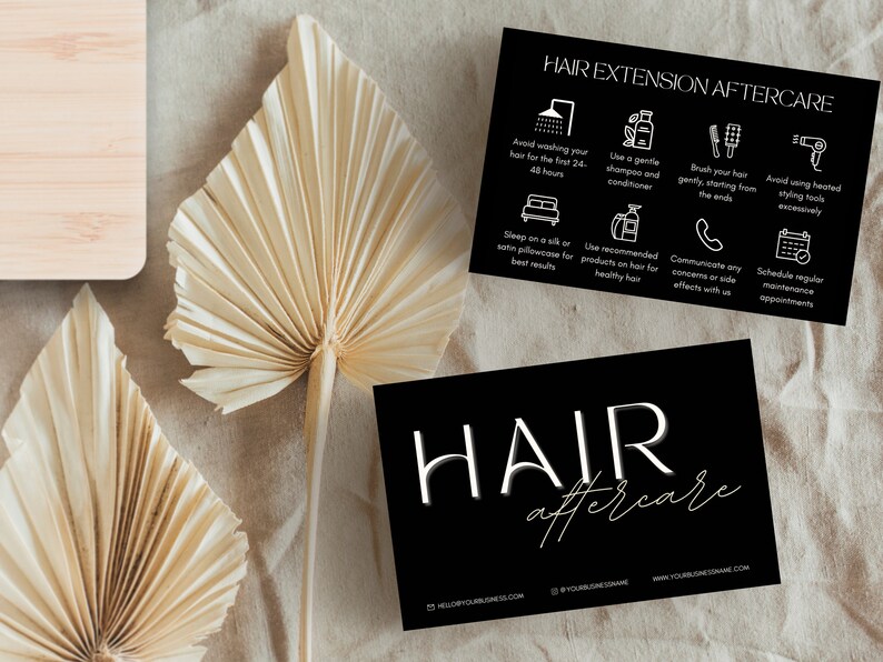 Hair Extensions Aftercare | Aftercare Instructions Salon | Esthetician ...