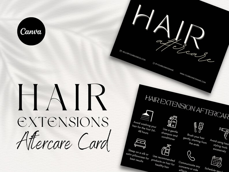Hair Extensions Aftercare | Aftercare Instructions Salon | Esthetician ...