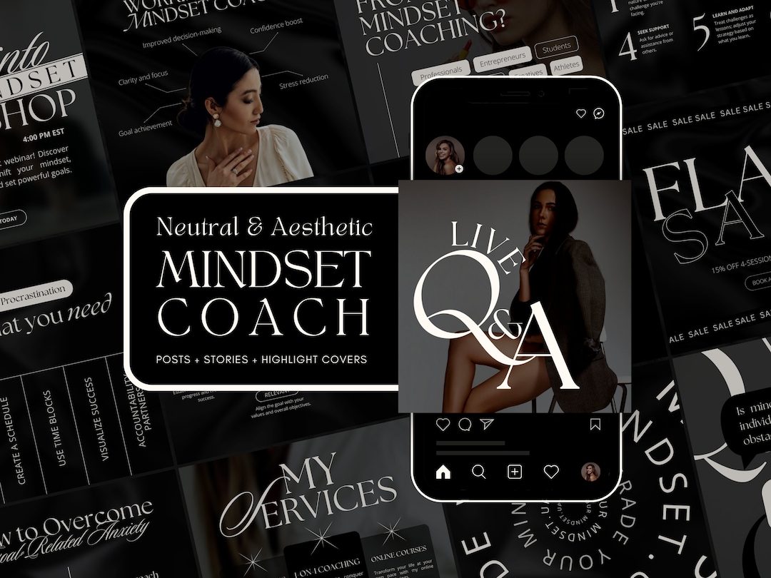 Mindset Coach | Life Coach | Growth Mindset Canva | Mental Health ...