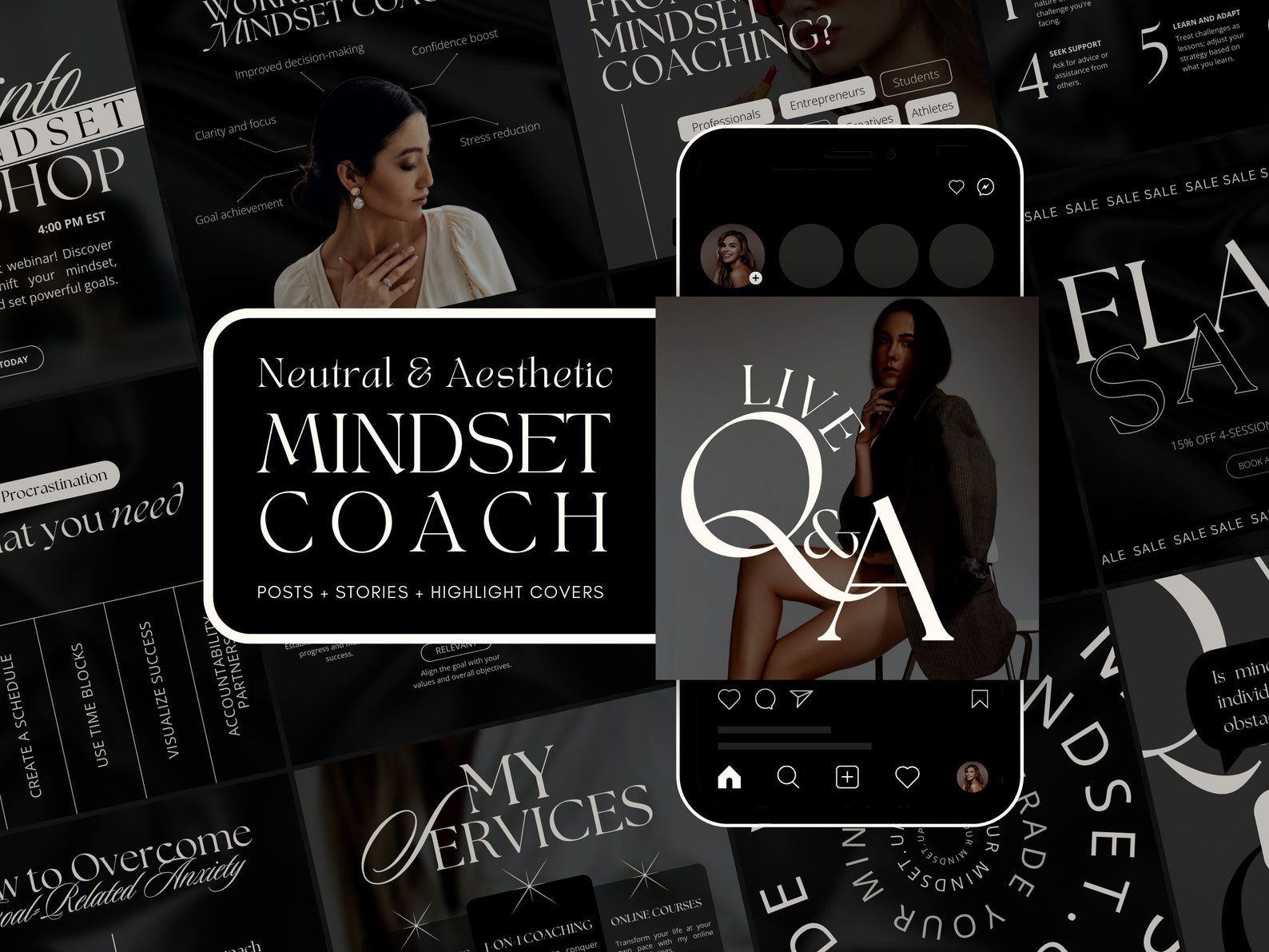 Mindset Coach | Life Coach | Growth Mindset Canva | Mental Health ...