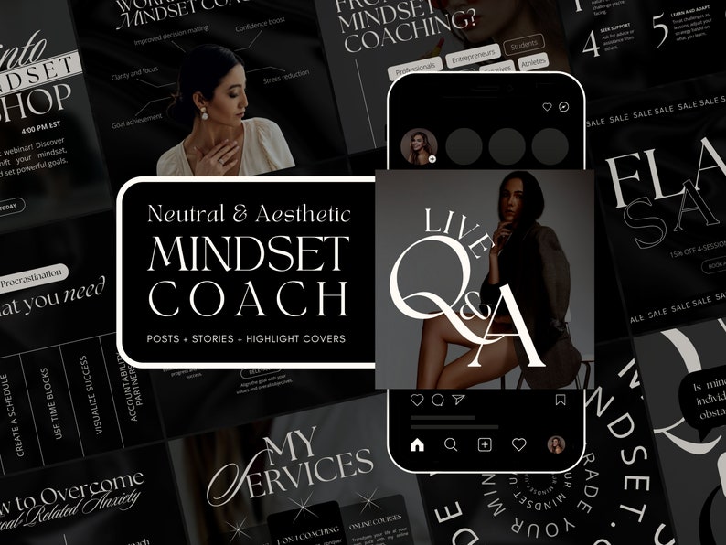 Mindset Coach | Life Coach | Growth Mindset Canva | Mental Health ...