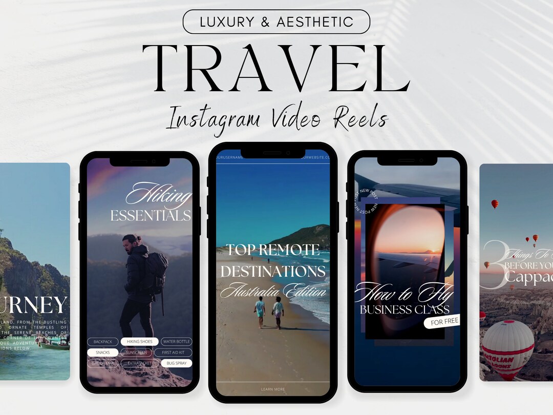 Instagram Reels Bundle | Travel Blogger Template | Content Creator ...