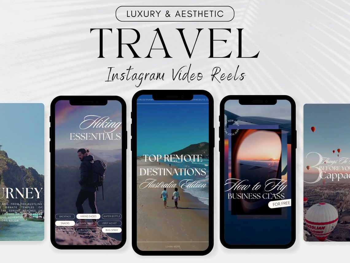 Instagram Reels Bundle | Travel Blogger Template | Content Creator ...
