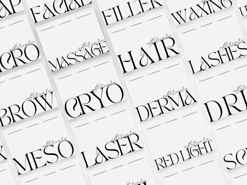 Aftercare Cards | Skincare Template | Esthetician Template | Aftercare ...
