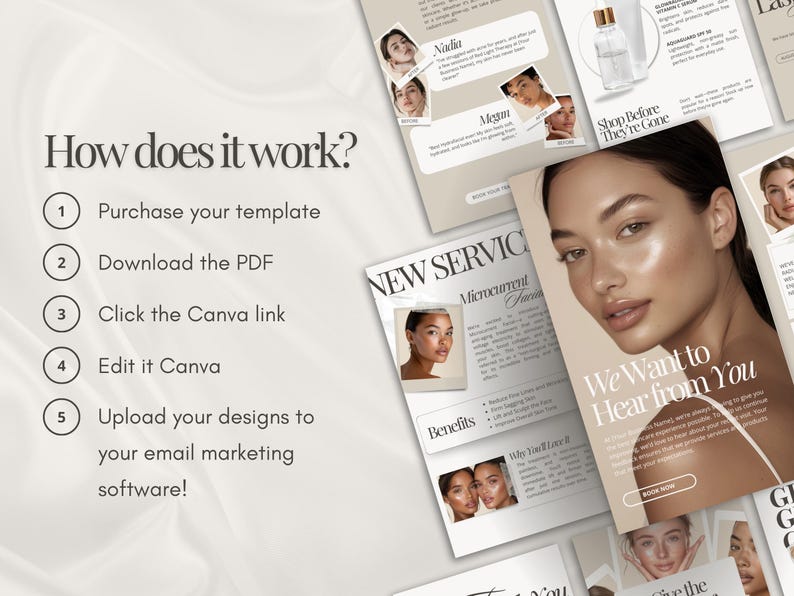 Esthetician | Skincare Template | Email Marketing | Acuity Scheduling ...