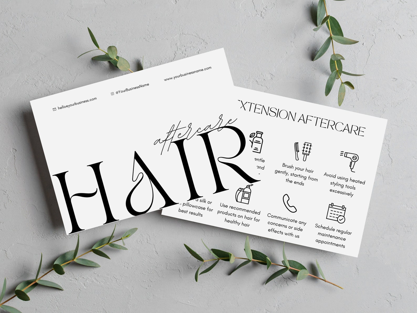 Hair Extensions Aftercare | Aftercare Instructions Salon | Esthetician ...
