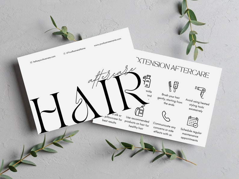 Hair Extensions Aftercare | Aftercare Instructions Salon | Esthetician ...