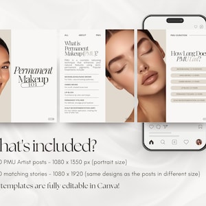 Permanent Makeup Artist | PMU Instagram Post | Eye Brows | PMU Bundle ...