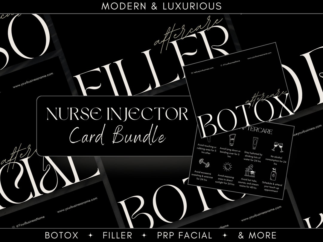 Canva Aftercare Cards Nurse Injector Esthetician - Etsy