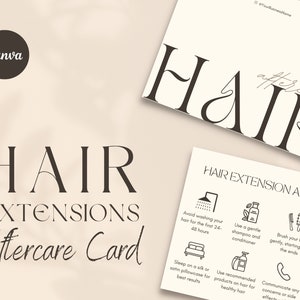 Hair Extensions Aftercare | Aftercare Instructions Salon | Esthetician ...