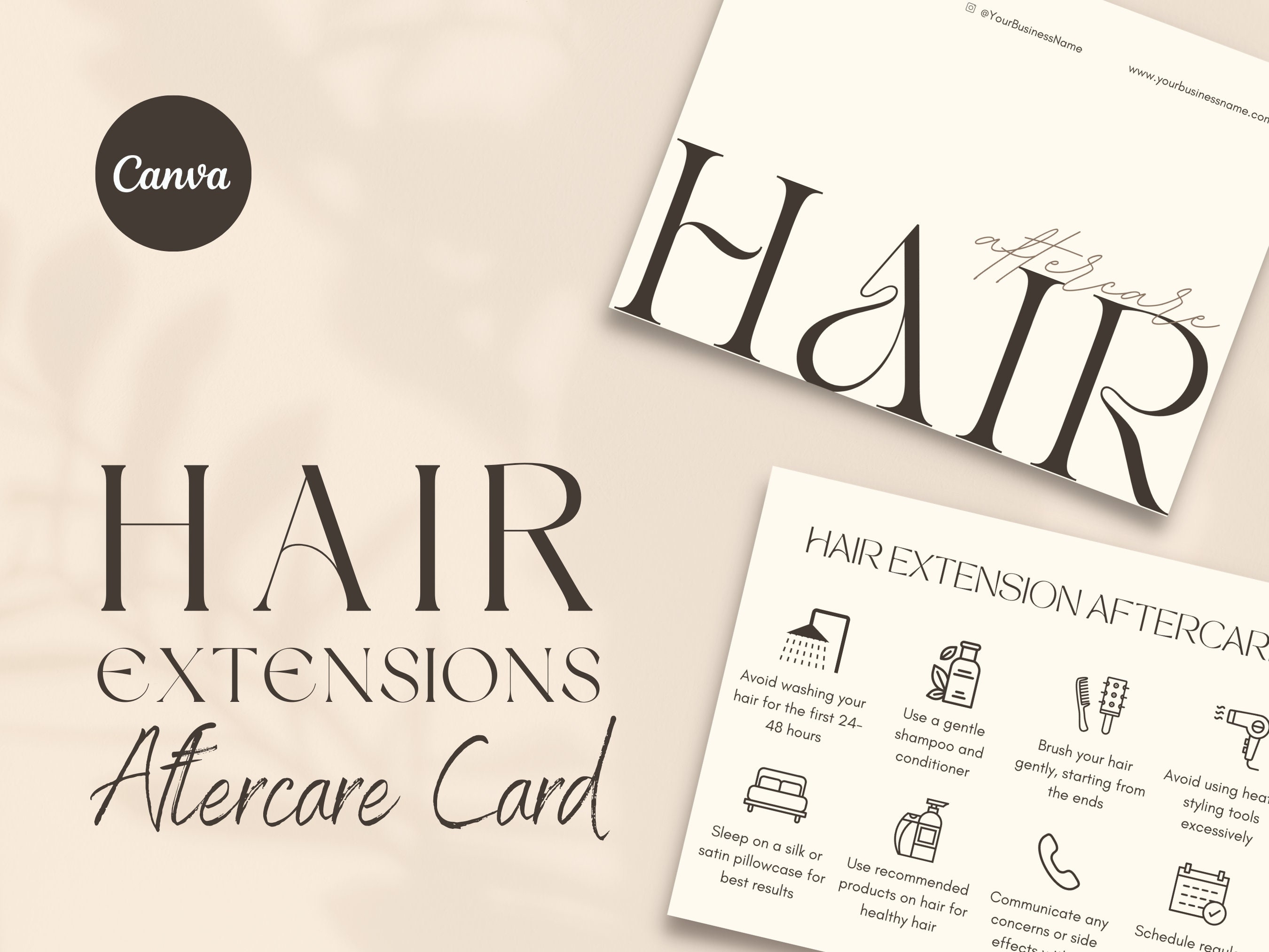 Hair Extensions Aftercare | Aftercare Instructions Salon | Esthetician ...