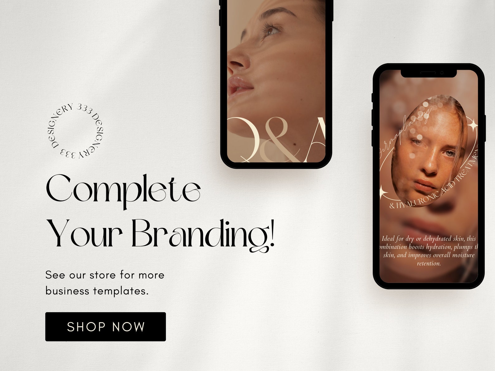 Premade Business Card Template | Esthetician Template | Thank You Cards ...