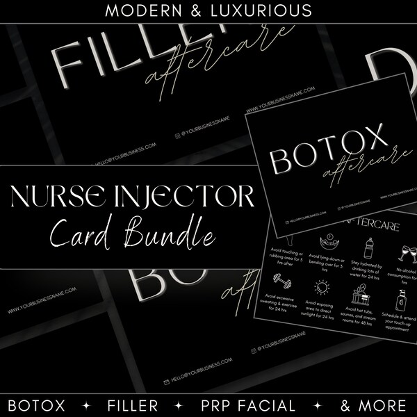 Brow Lamination Aftercare Cards Eye Brows Branding Kit Esthetician ...