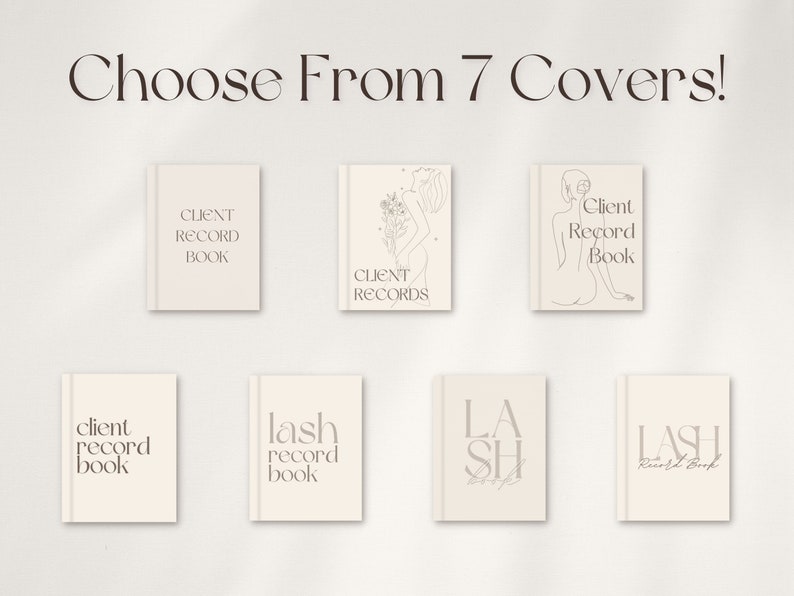 Lash Tech Client Record Book Appointment Calendar Business Planner ...