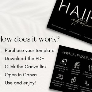 Hair Extensions Aftercare | Aftercare Instructions Salon | Esthetician ...