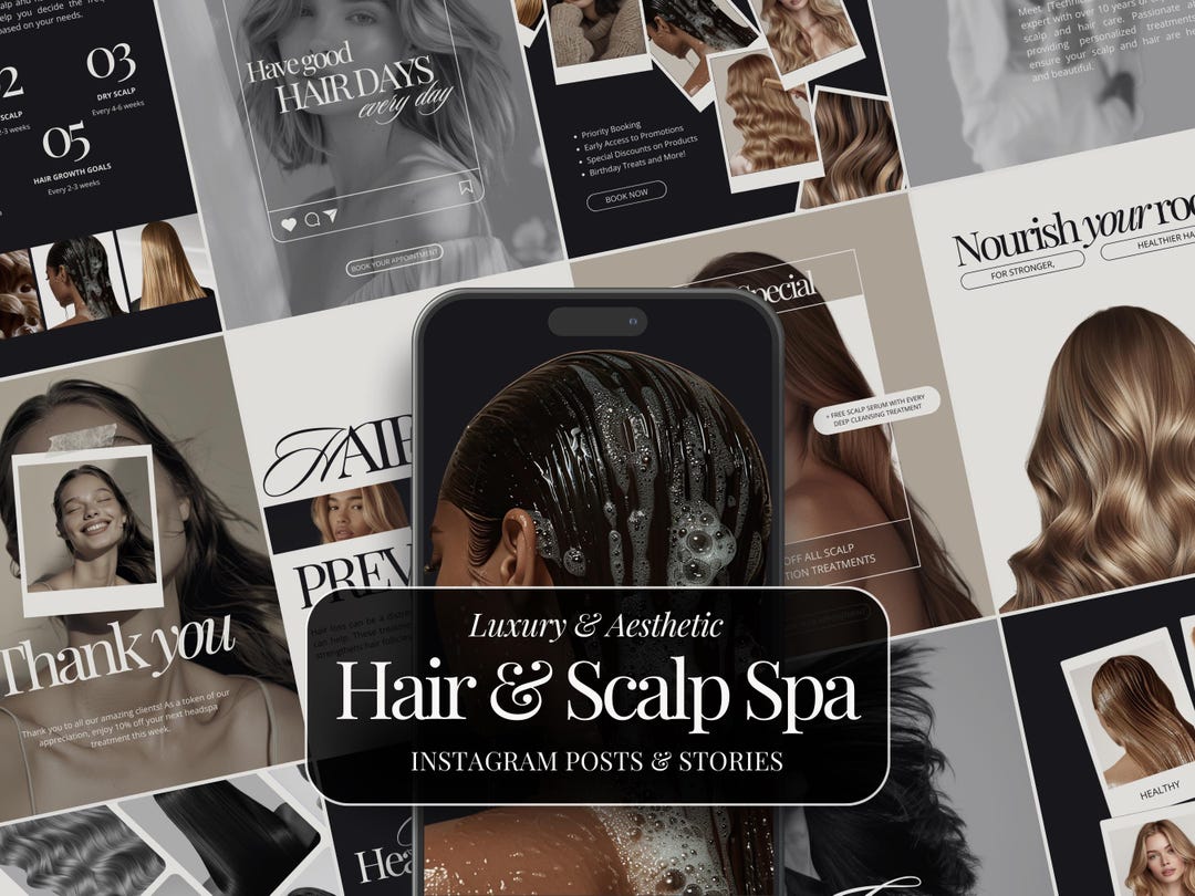 Head Massage Templates | Spa Business | Social Media Marketing ...