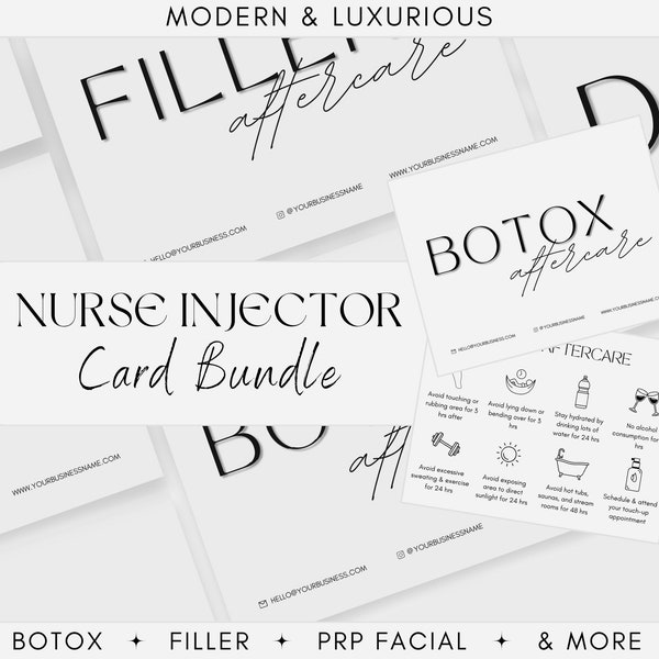 Nurse Injector Business Card - Etsy