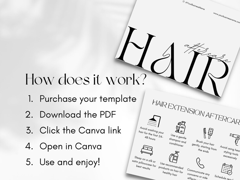 Hair Extensions Aftercare | Aftercare Instructions Salon | Esthetician ...