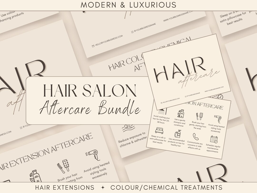 Aftercare Instructions Salon Hair Extensions Aftercare Esthetician ...